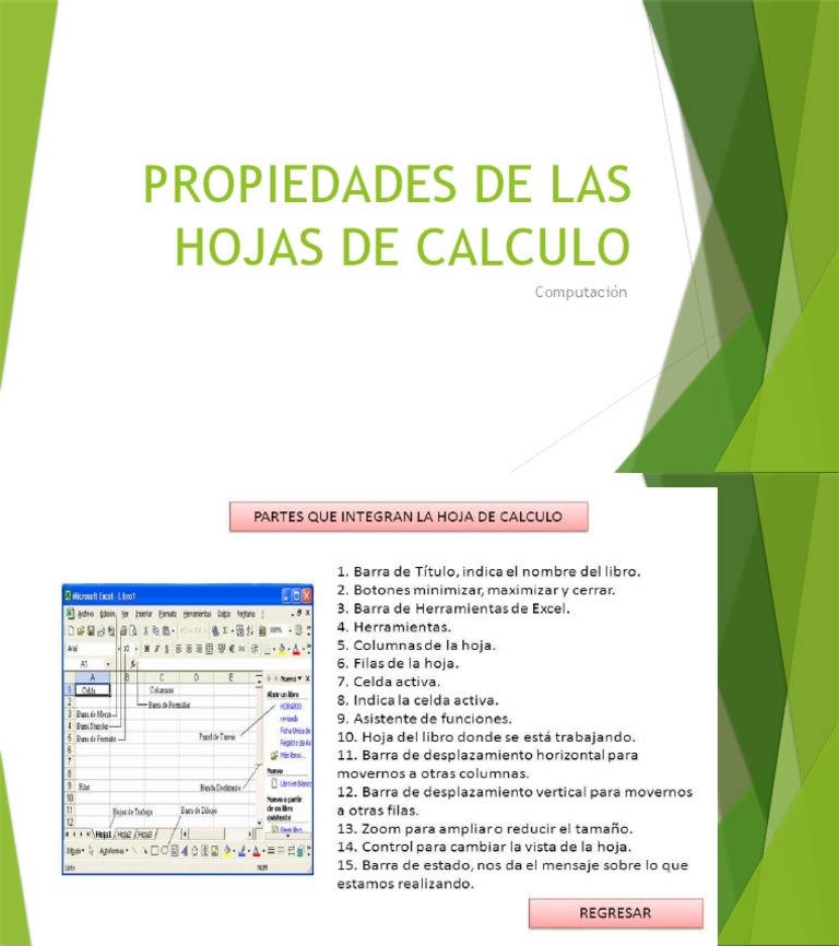 Propiedades de Las Hojas de Calculo | PDF