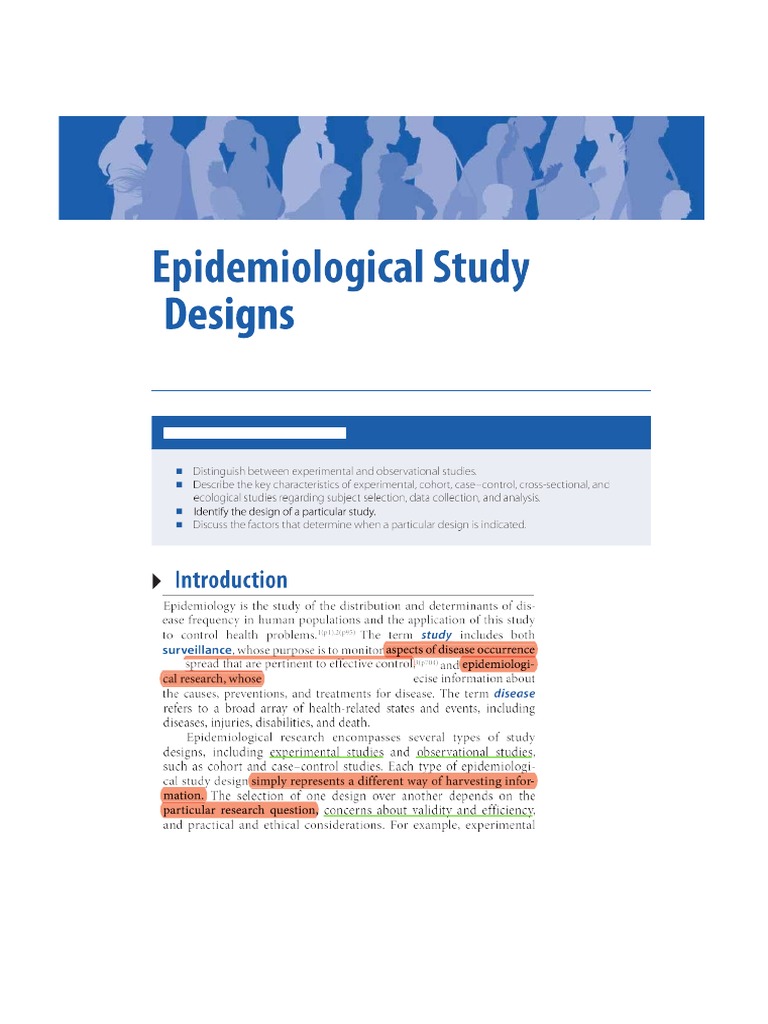 Review Notes - Epidemiological Study Designs | PDF