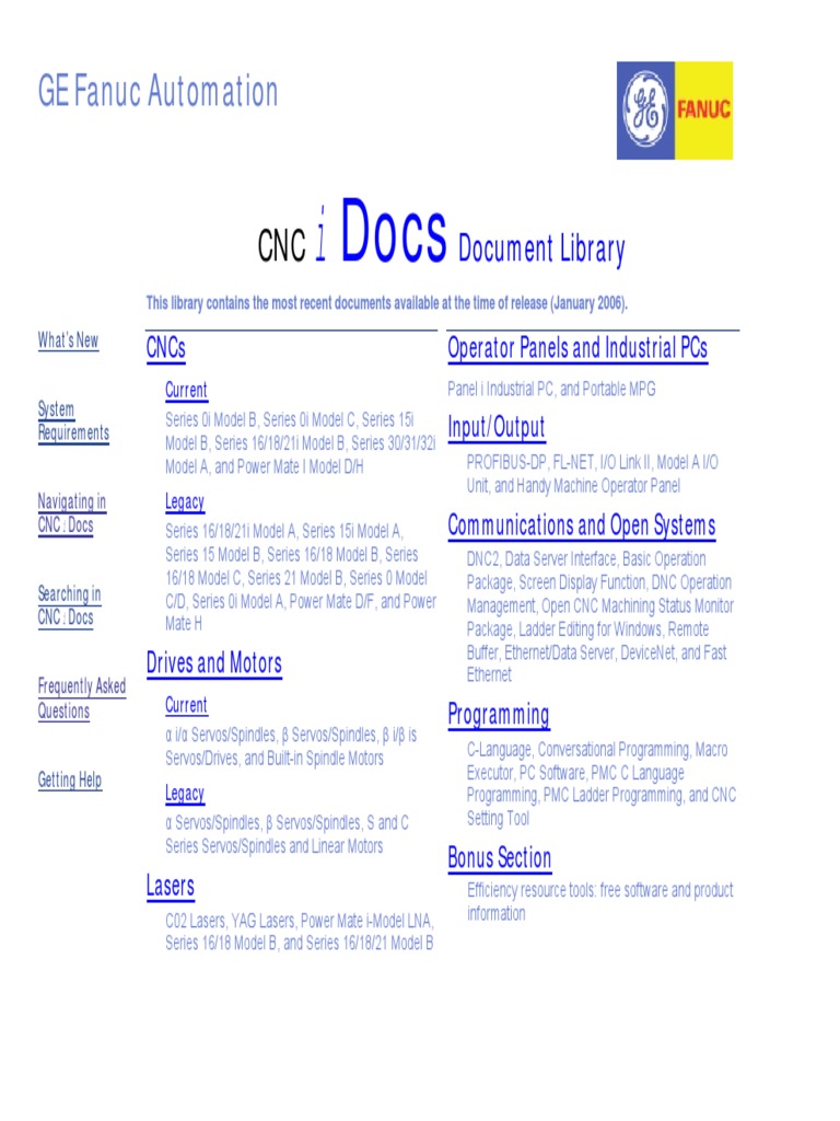 I Docs Main | PDF | Numerical Control | Personal Computers