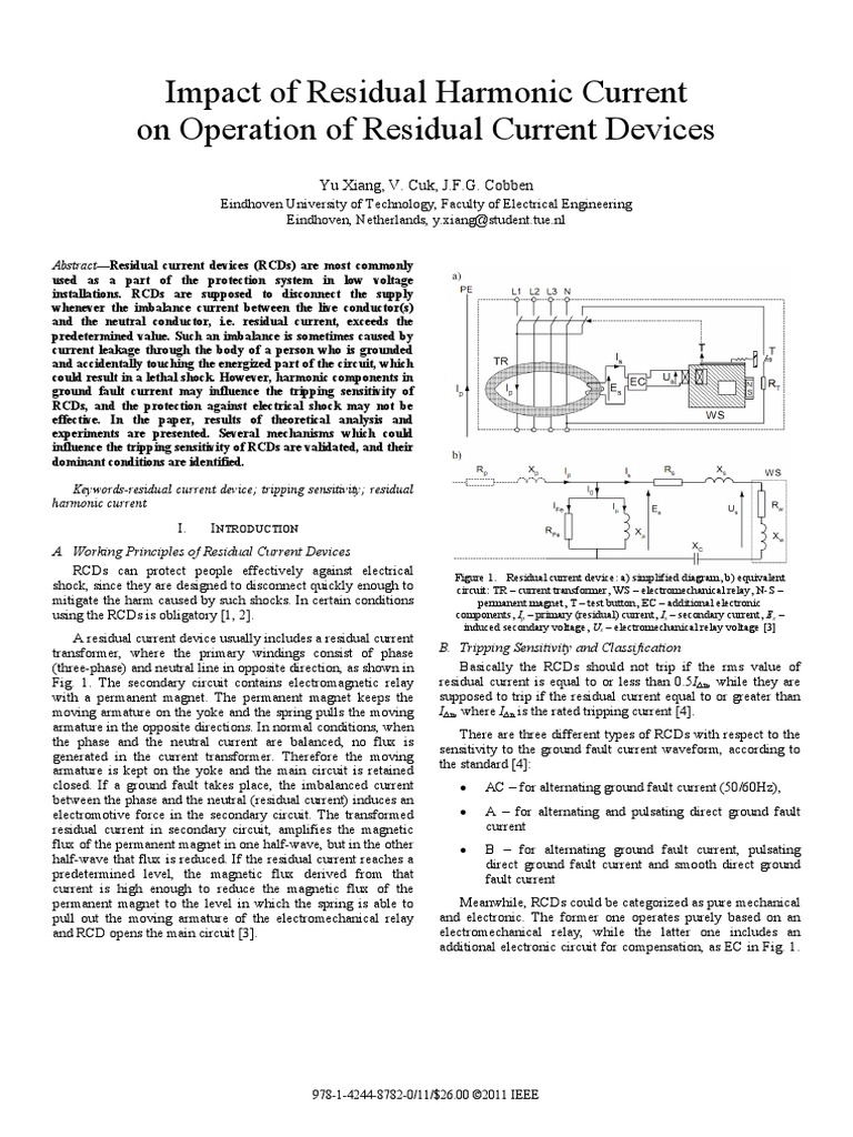 CT - Residual CT - Effect of Harmonic | PDF | Transformer | Phase (Waves)