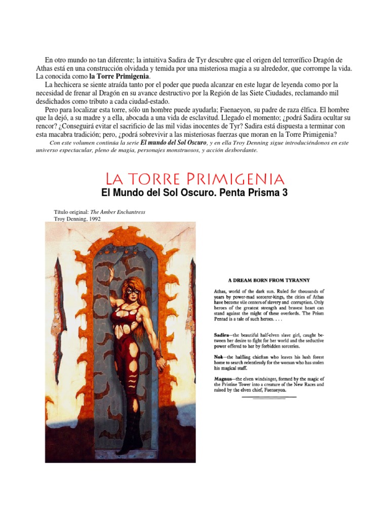 La Torre Primigenia | PDF | Mente | Libros de reyes