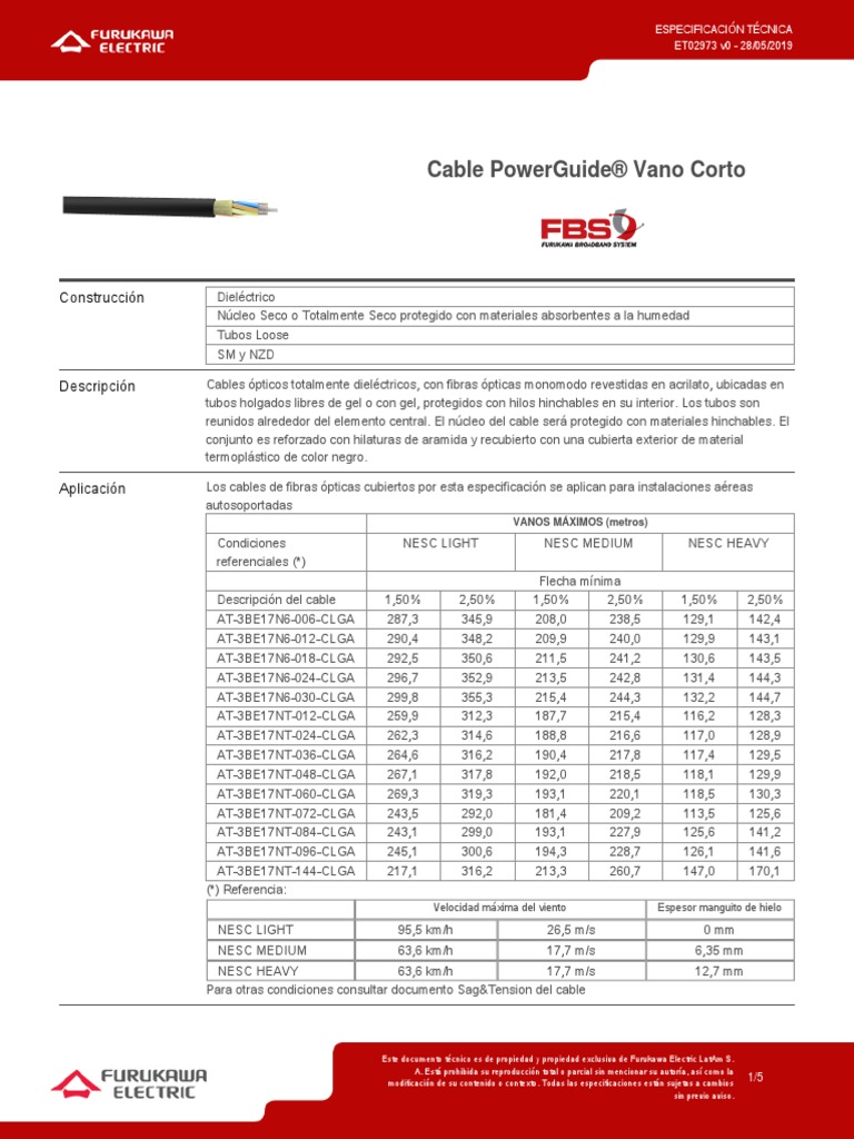 F.O Furukawa | PDF | Fibra óptica | Radiación electromagnética