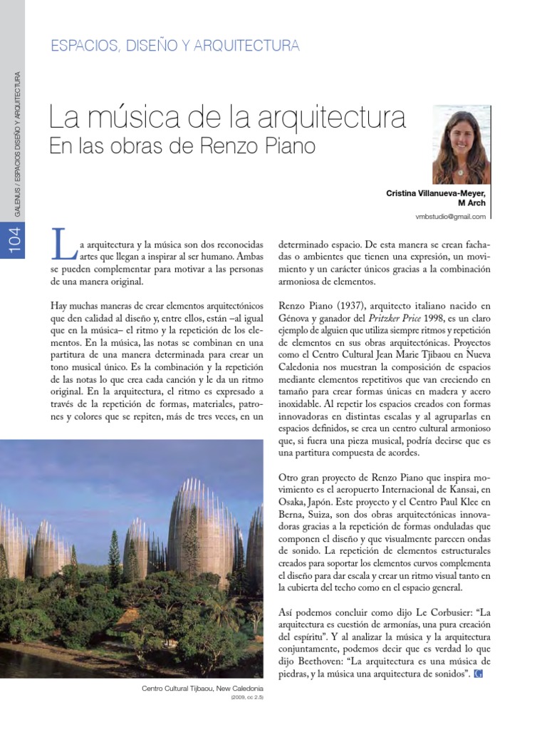 Musica y Arquitectura | PDF | Ritmo | Diseño