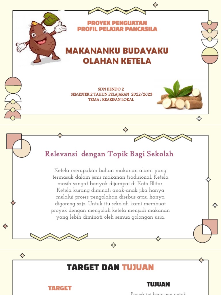 Proyek Makananku Budayaku Olahan Ketela | PDF