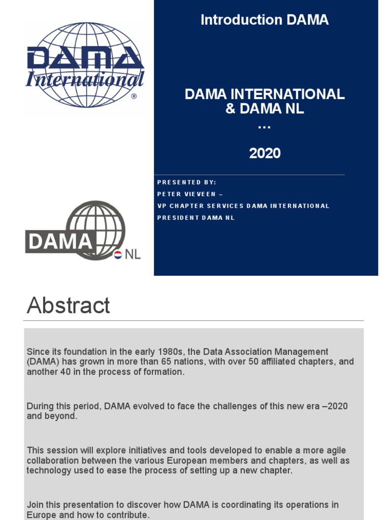 DAMA NL Introduction | PDF | Data | Business Intelligence