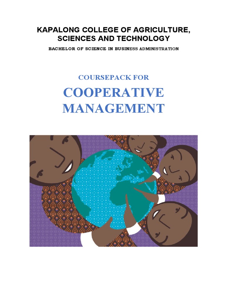 Cooperative Management Course Overview | PDF | Cooperative | Value ...