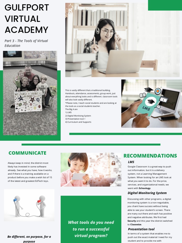 Part 3 - The Tools of Virtual Education | PDF | Educational Technology ...