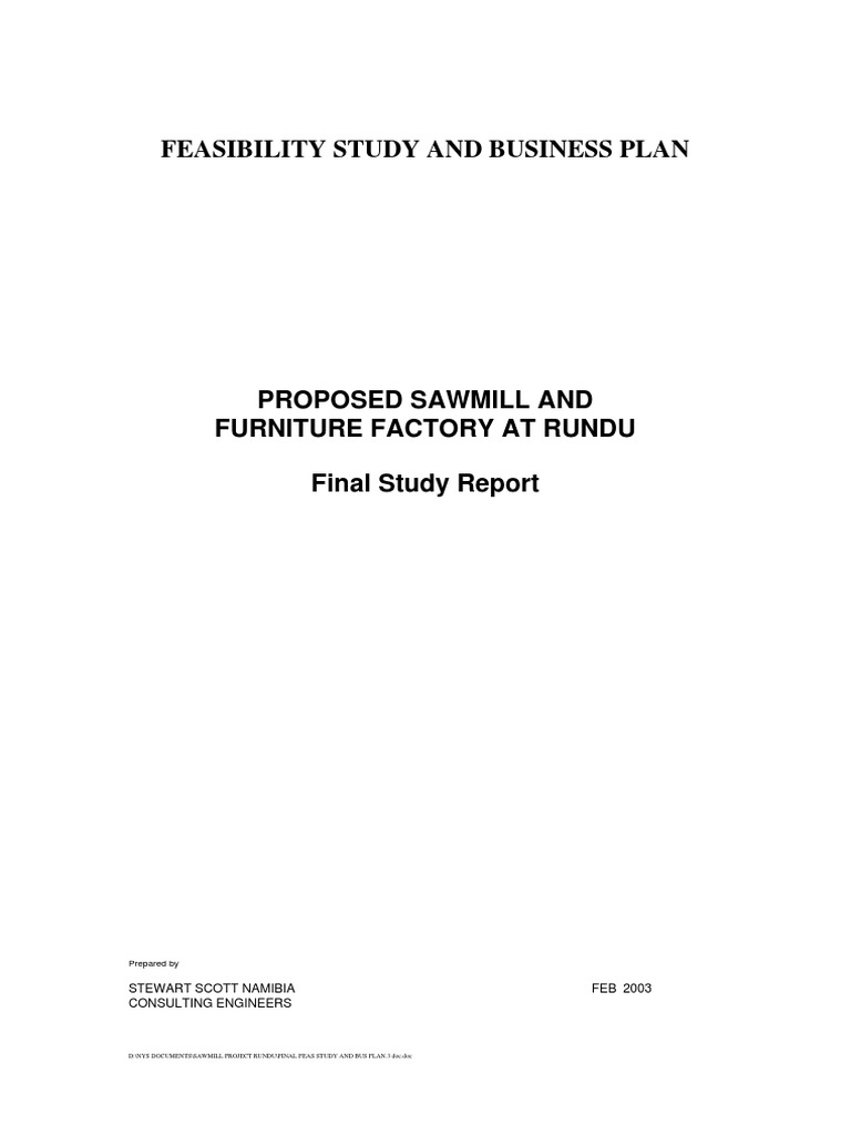 Final Feasibility Study Bus Plan | PDF | Lumber | Forestry