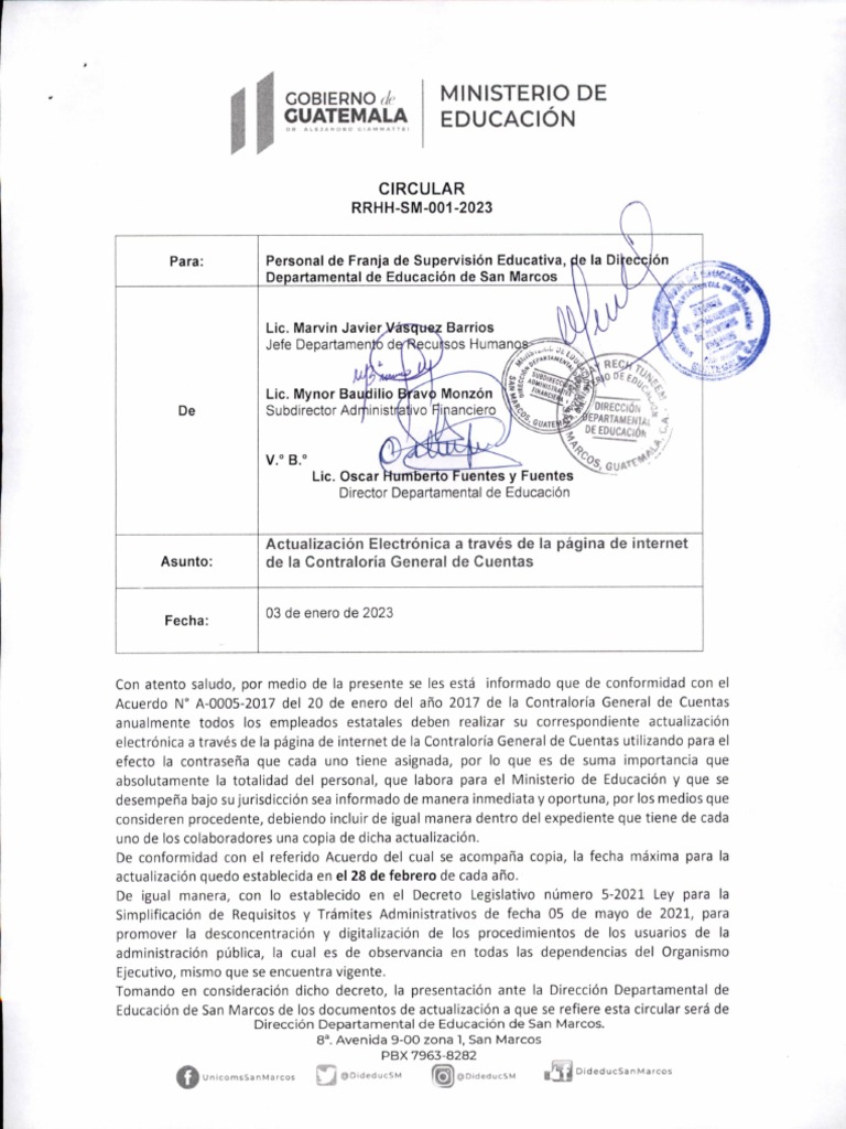 Circular 01-2023 | PDF