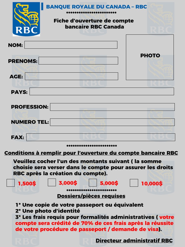 RBC Formulaire FR | PDF
