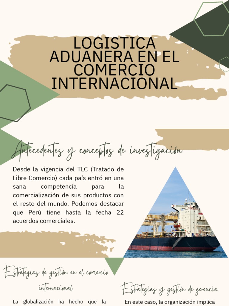Logistica Aduanera PPT - Grupo 6 | PDF | Logística | aduana