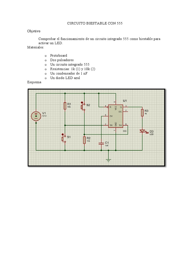 555 Biestable Practica#4 | PDF