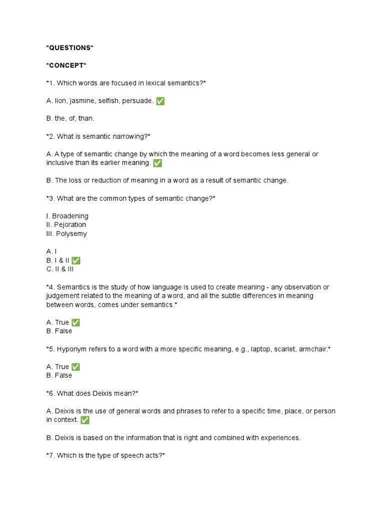 S&P Questions | PDF | Cognitive Science | Human Communication