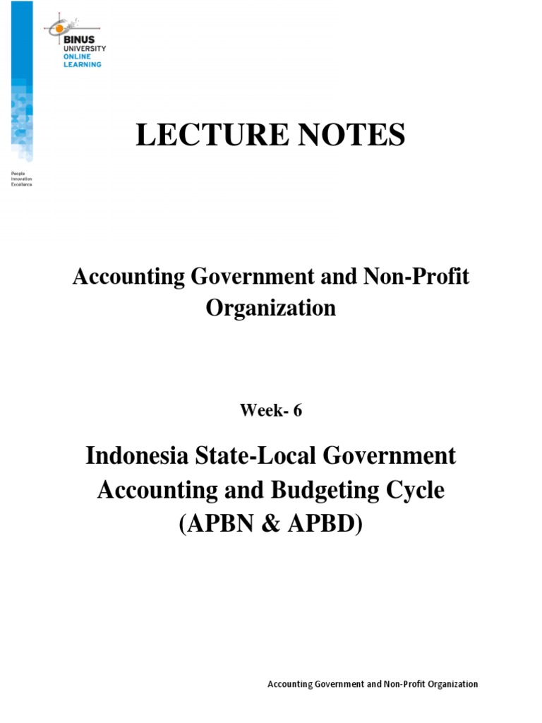 ln6 - Budgeting (Apbn-Apbd) Cycle | PDF | Governance | Accounting