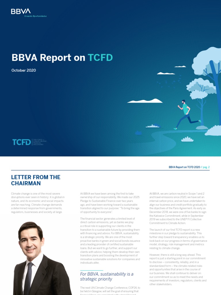 BBVA TCFD 2020 Sustainability Report | PDF | Governance | Climate Change