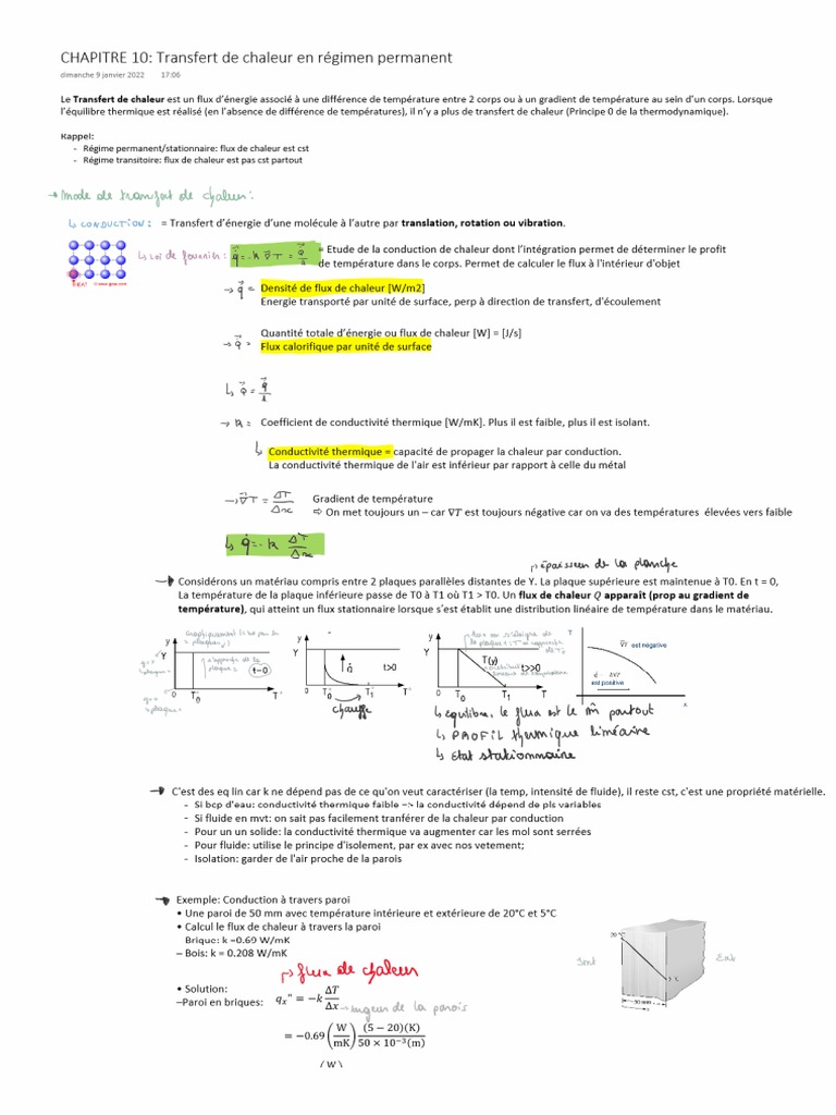 Fluide Synthèse Partie 2 | Descargar gratis PDF | Atmosphère de la Terre | Température