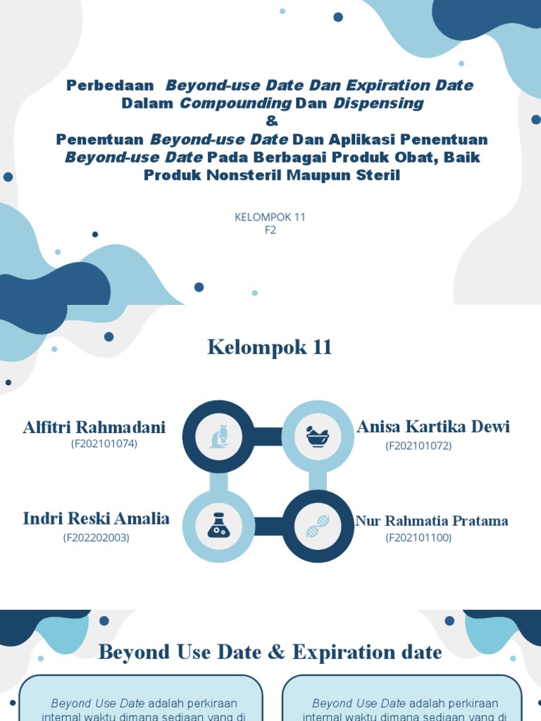Perbedaan BUD dan Expiration Date Obat | PDF