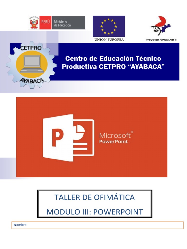 Guía de PowerPoint 2016 para CETPRO | PDF | Microsoft PowerPoint | Archivo de computadora