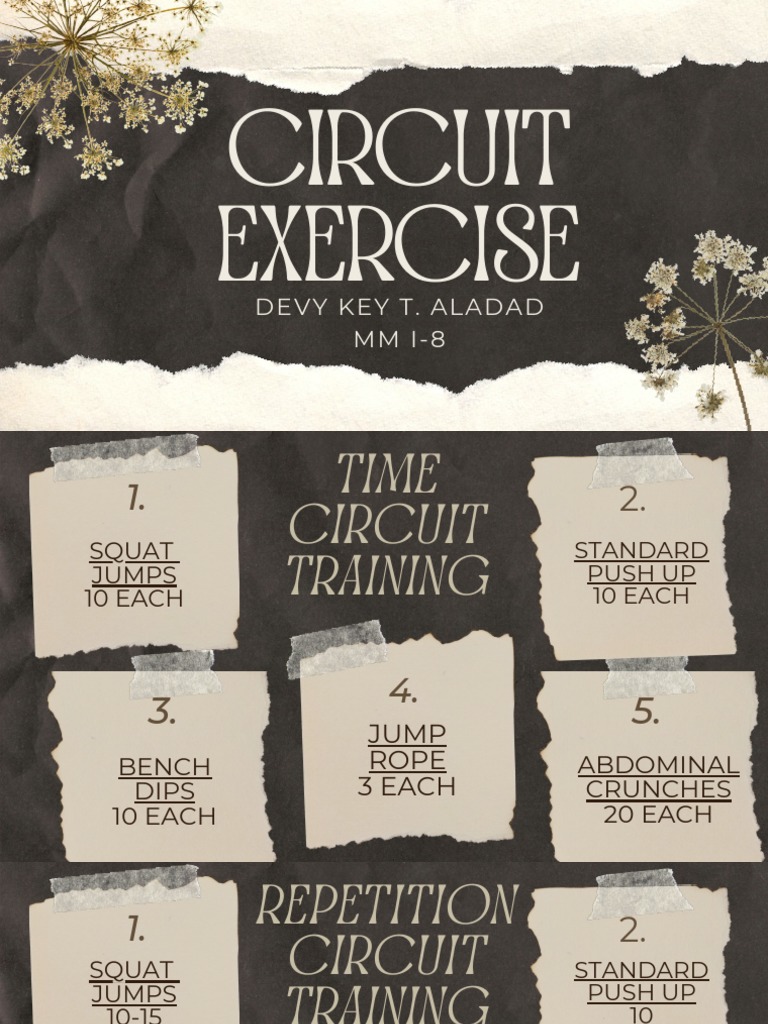 Circuit Training Exercise Guide | PDF