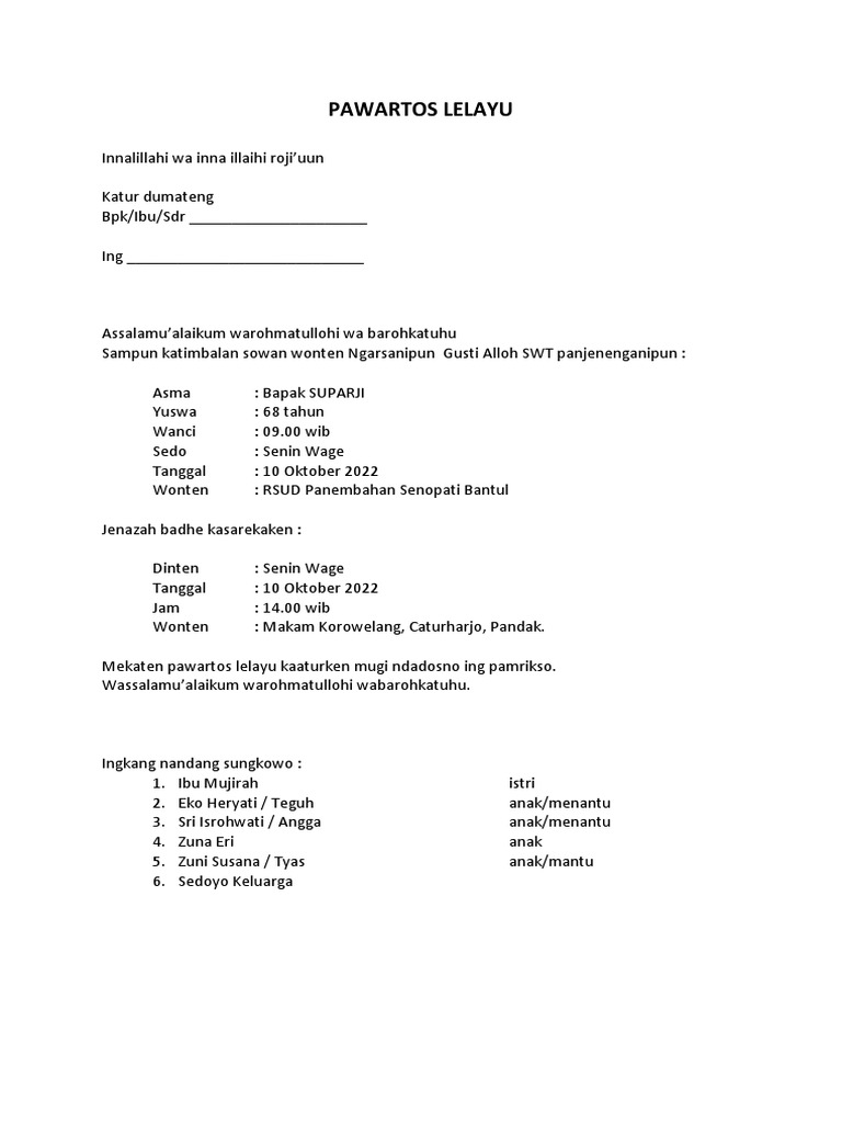 Pawartos Lelayu | PDF