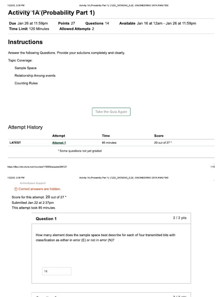 Act 1 Attempt 1 | PDF