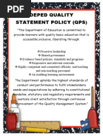 Deped Quality Policy Statement | PDF