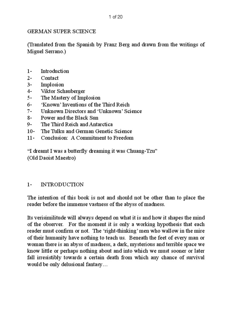German Super Science | Download Free PDF | Science | Nazi Germany