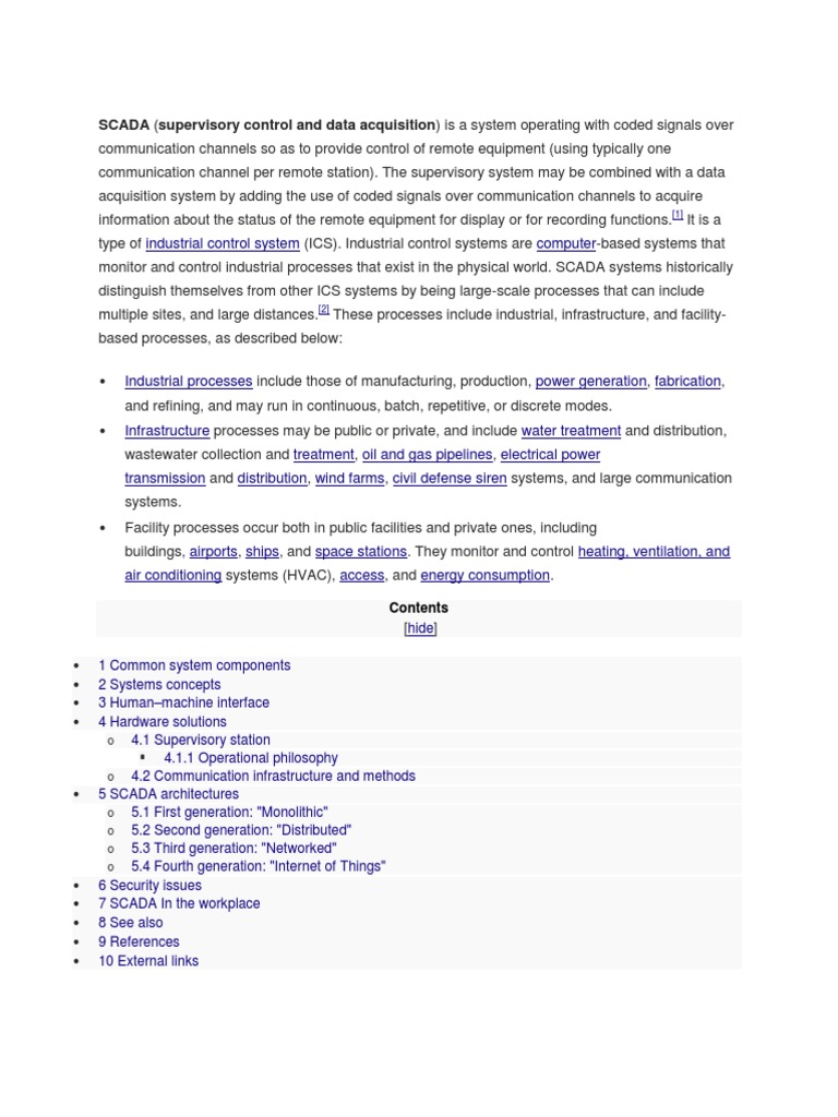 SCADA | Download Free PDF | Scada | Programmable Logic Controller