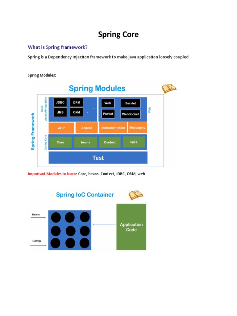 Spring Core Notes | PDF | Software Engineering | Computer Engineering