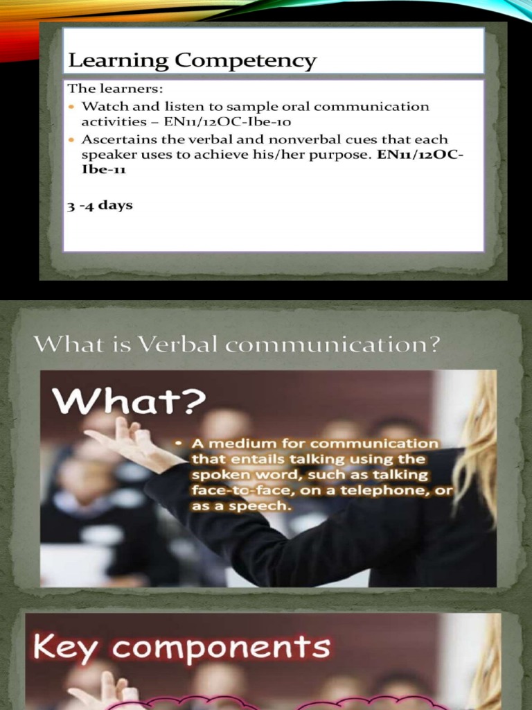 Verbal & Non-Verbal Cues | PDF