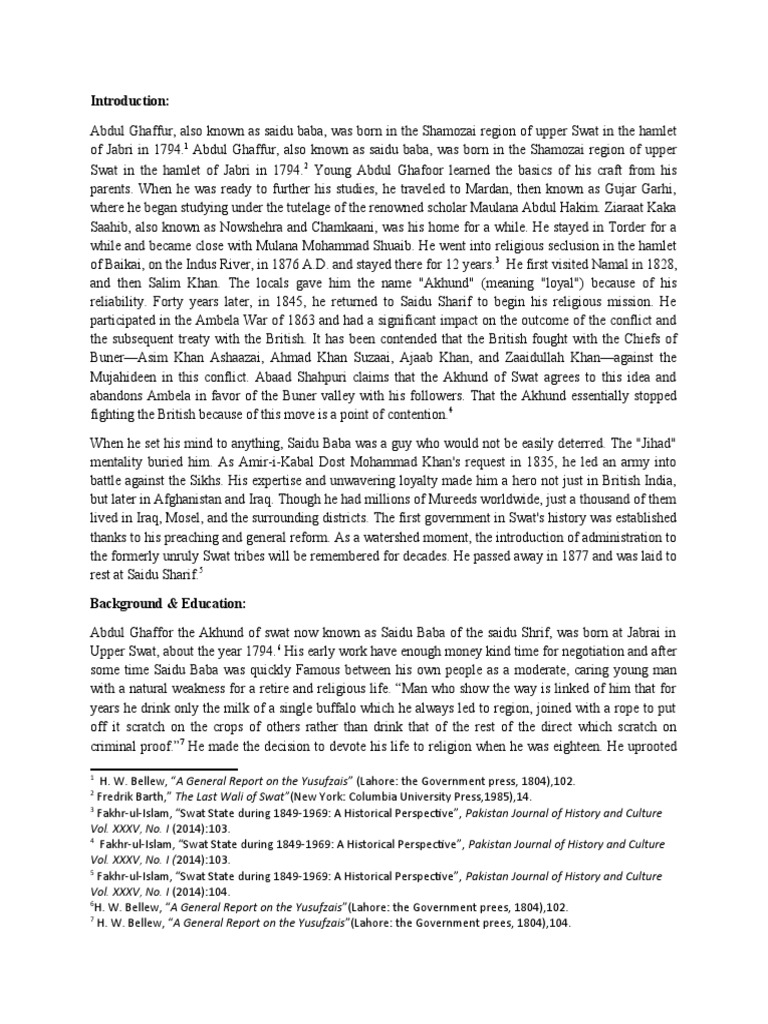 Saidu Baba | PDF | Sufism