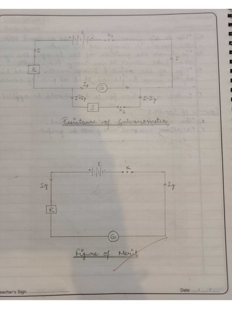 Résistance of Galvanometer by Half Deflection Method and To Find The ...