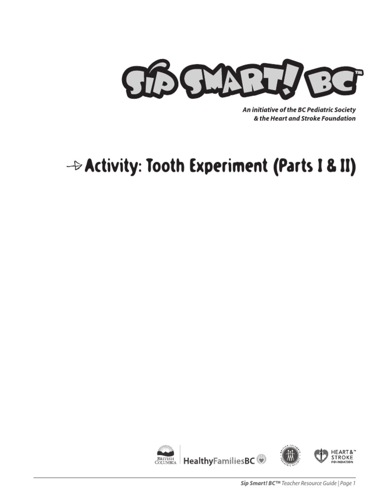 10 Tooth Experiment | PDF