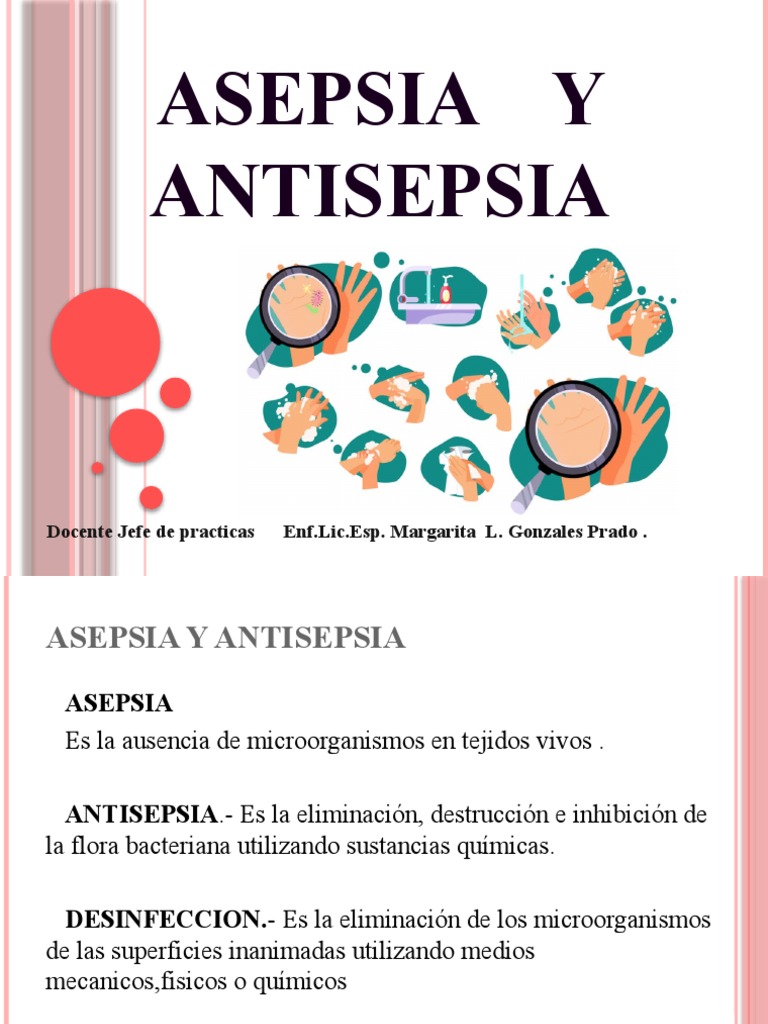 Asepsia y Antisepsia | PDF | Cuidado de la salud | Ciencias de la Salud