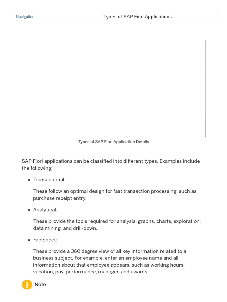 SAP Fiori App Types Explained | PDF | Business | Computers