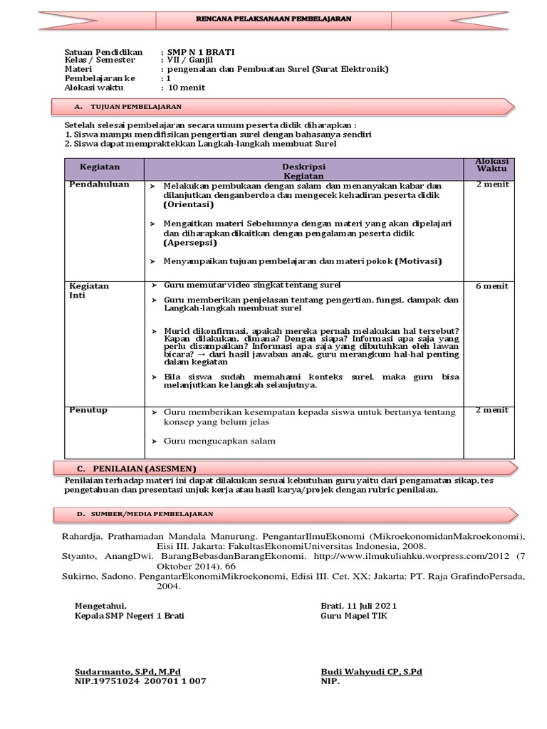 Pengenalan Dan Pembuatan Surel Tik Kelas VII | PDF