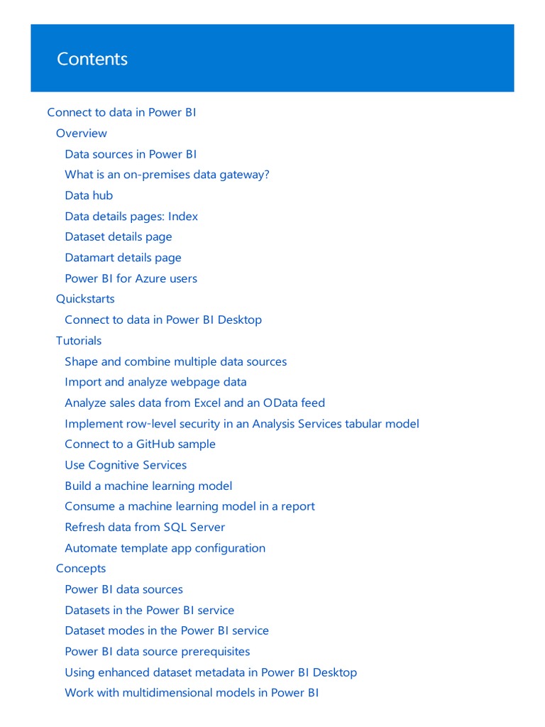 Powerbi Microsoft | PDF | Databases | Microsoft Excel
