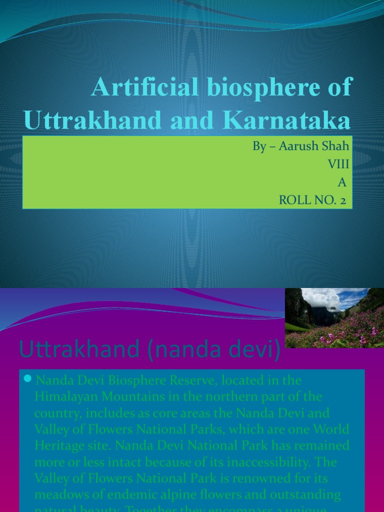 Artificial Biosphere of Uttrakhand and Karnataka | PDF | Systems ...