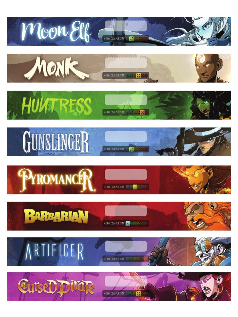 Dice Throne Labels | PDF