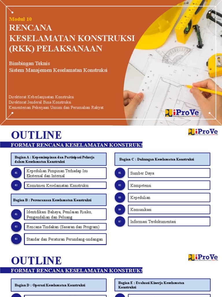 Rencana Keselamatan Konstruksi (RKK) Pelaksanaan: Modul 10 | PDF