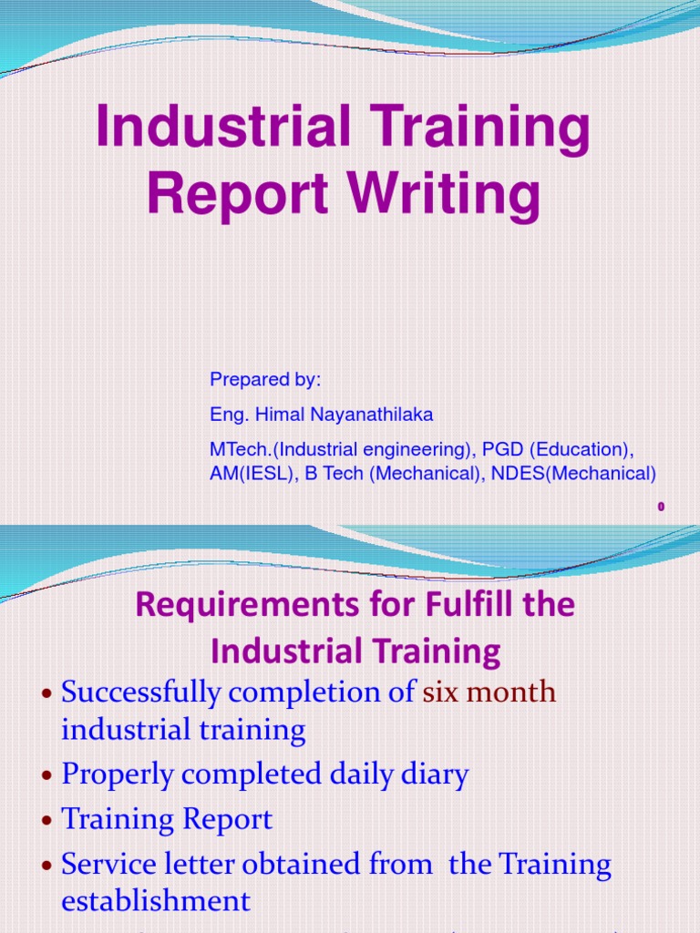 Industrial Training Report Guidelines | PDF | Business | Cognitive Science