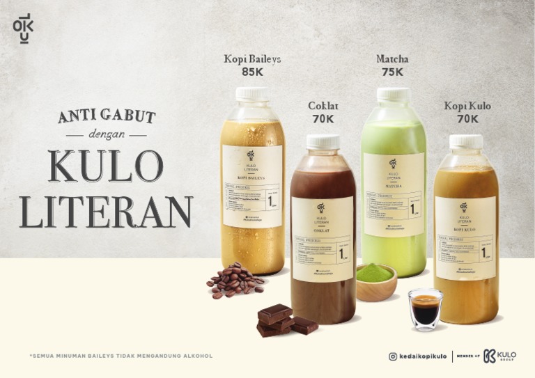 Menu Minuman Kulo Literan | PDF