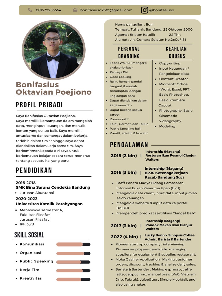 Curriculum Vitae Boni | PDF