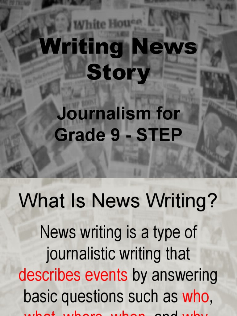 News Writing Basics for Students | PDF | News | Communication