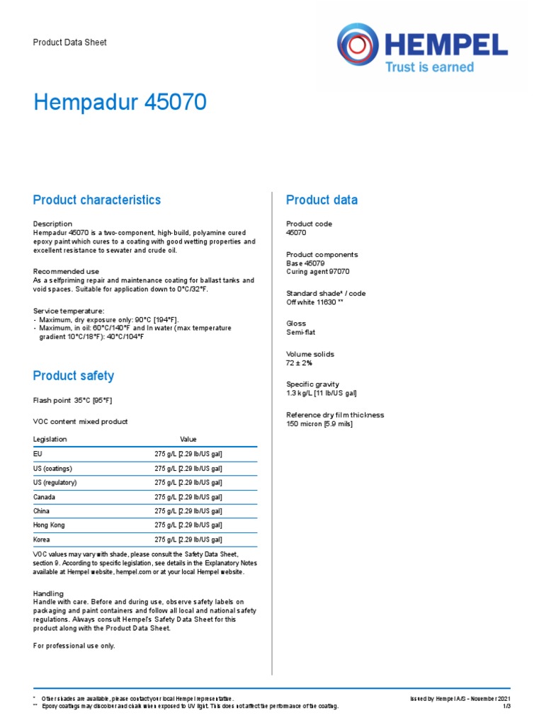 APCS-22A Hempel | PDF | Paint | Shelf Life