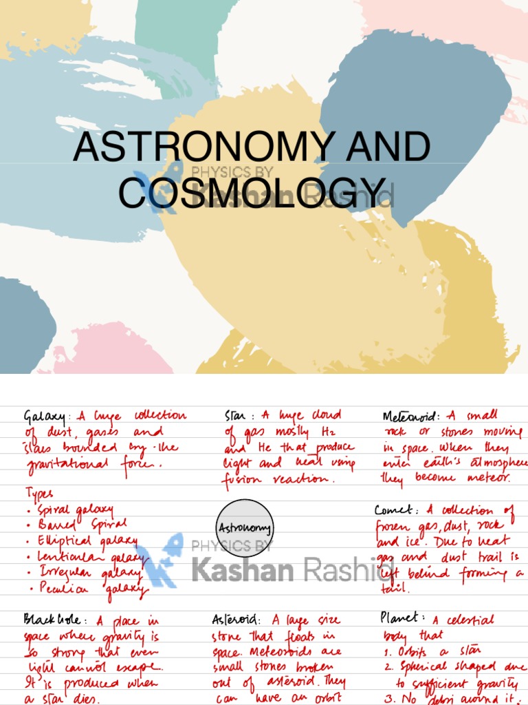 Astronomy and Cosmology | PDF