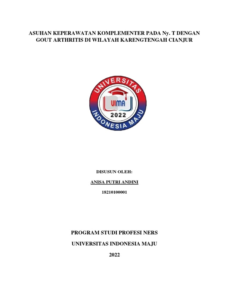 Askep Komplementer Gout Arthritis - Anisa Putri Andini - 18210100001 | PDF