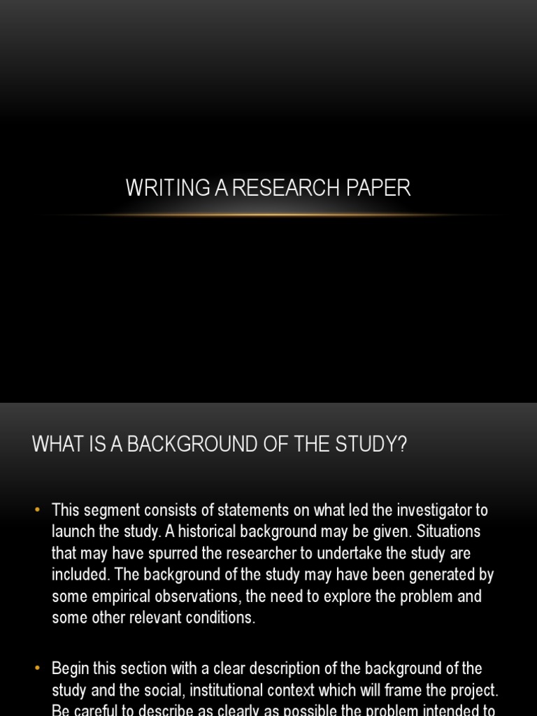 Writing A Research Paper | PDF | Dependent And Independent Variables ...