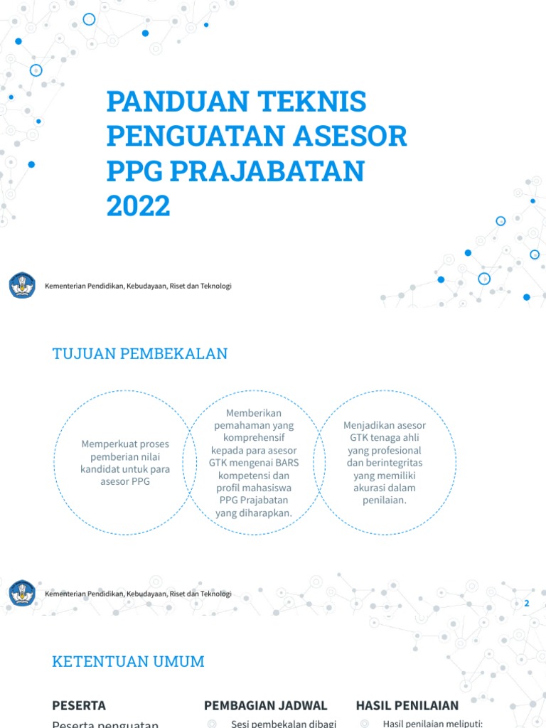 PANDUAN TEKNIS PENGUATAN ASESOR PPG PRAJABATAN - Untuk Peserta | PDF PANDUAN TEKNIS PENGUATAN ASESOR PPG PRAJABATAN - Untuk Peserta | PDF