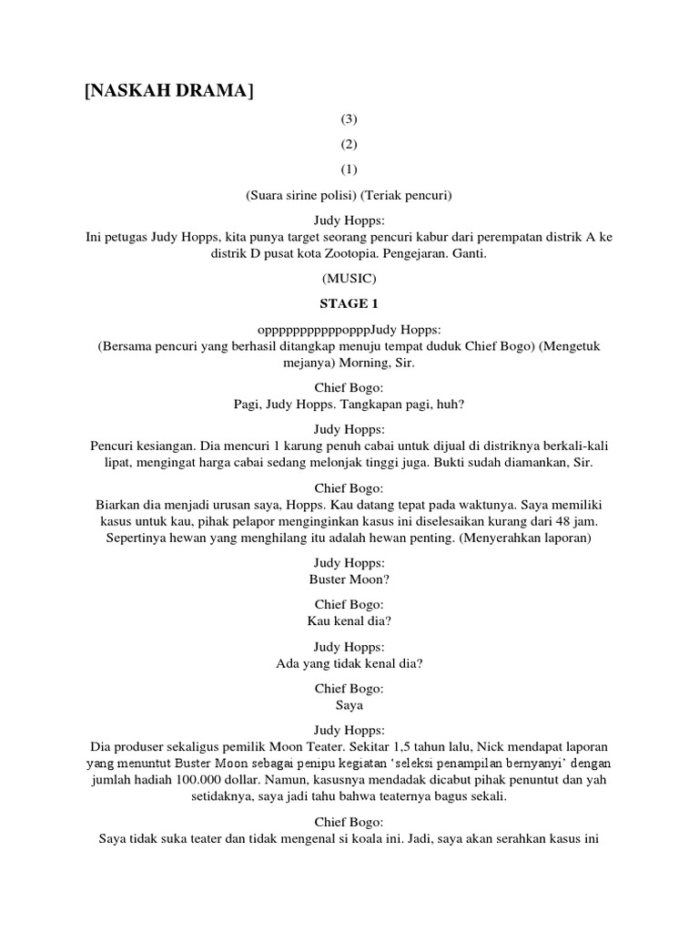 Naskah Seni Drama Kreatif | PDF | Fiksi Misteri, Thriller, & Kejahatan